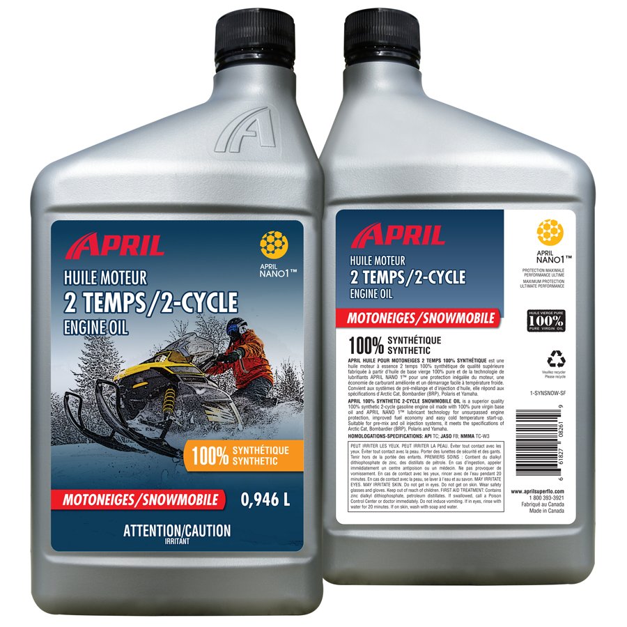 April Super Flo - 2 TEMPS MOTONEIGES synthétique